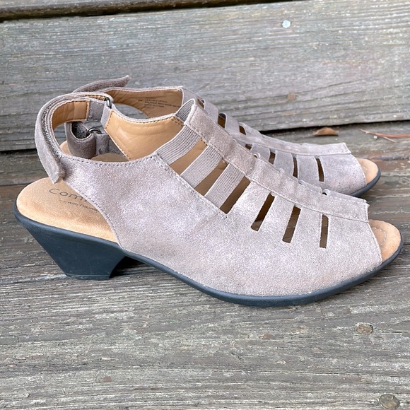Comfortiva | Shoes | Comfrontiva Bronze Shimmer Sandals | Poshmark